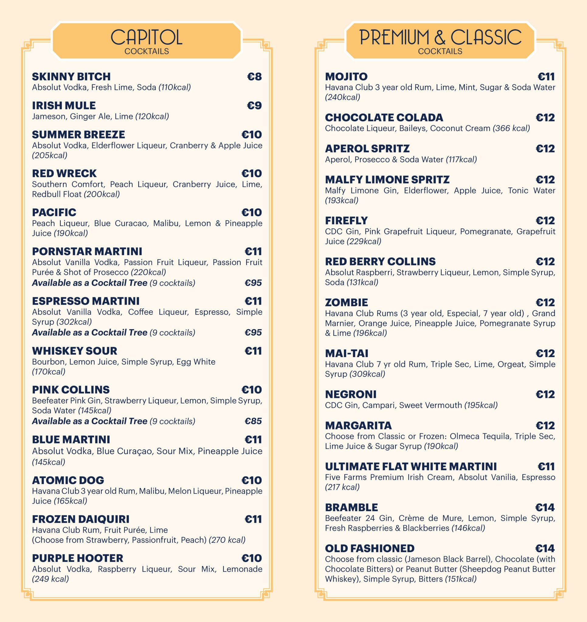 Drinks - Capitol Website
